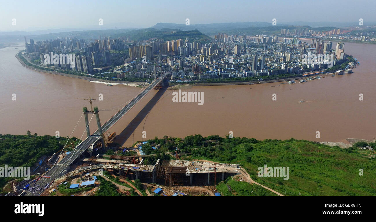 Chongqing. 8th July, 2016. Photo taken on July 8, 2016 shows the ...