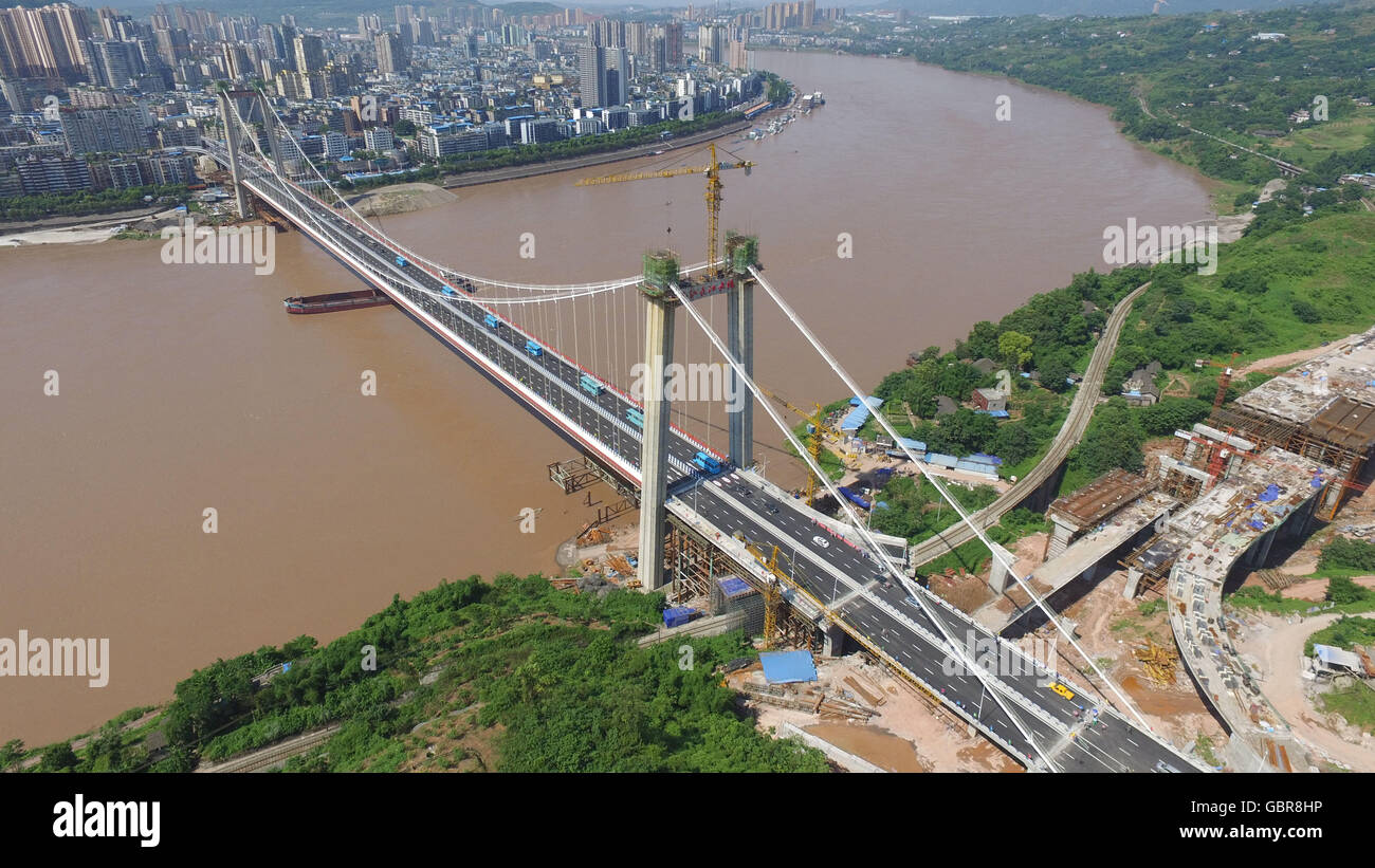Chongqing. 8th July, 2016. Photo taken on July 8, 2016 shows the ...