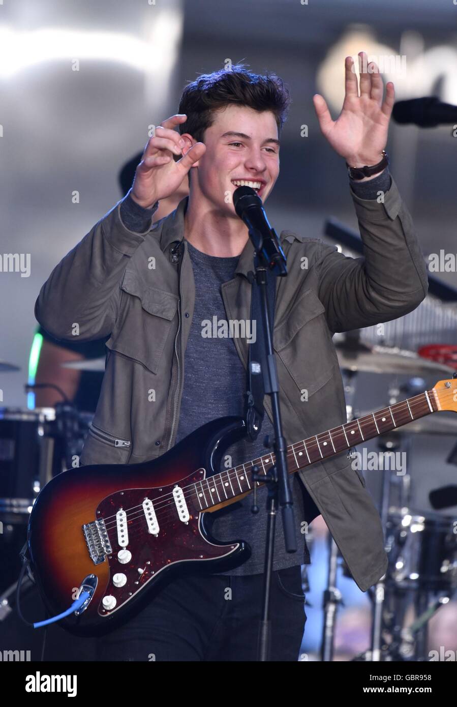 New York, NY, USA. 8th July, 2016. Shawn Mendes on stage for NBC Today ...