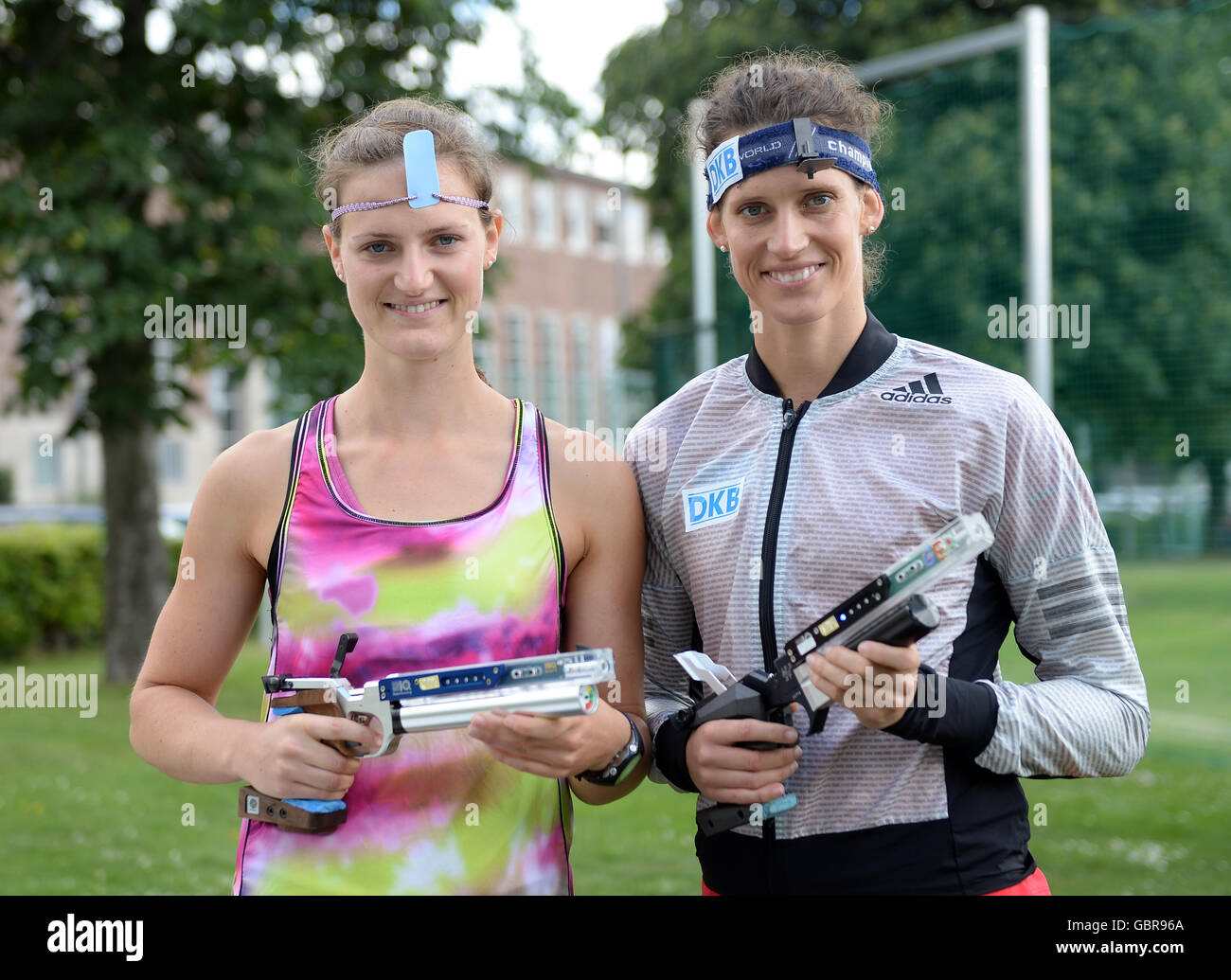 Berlin, Germany. 07th July, 2016. Modern pentathlete Lena Schoeneborn ...
