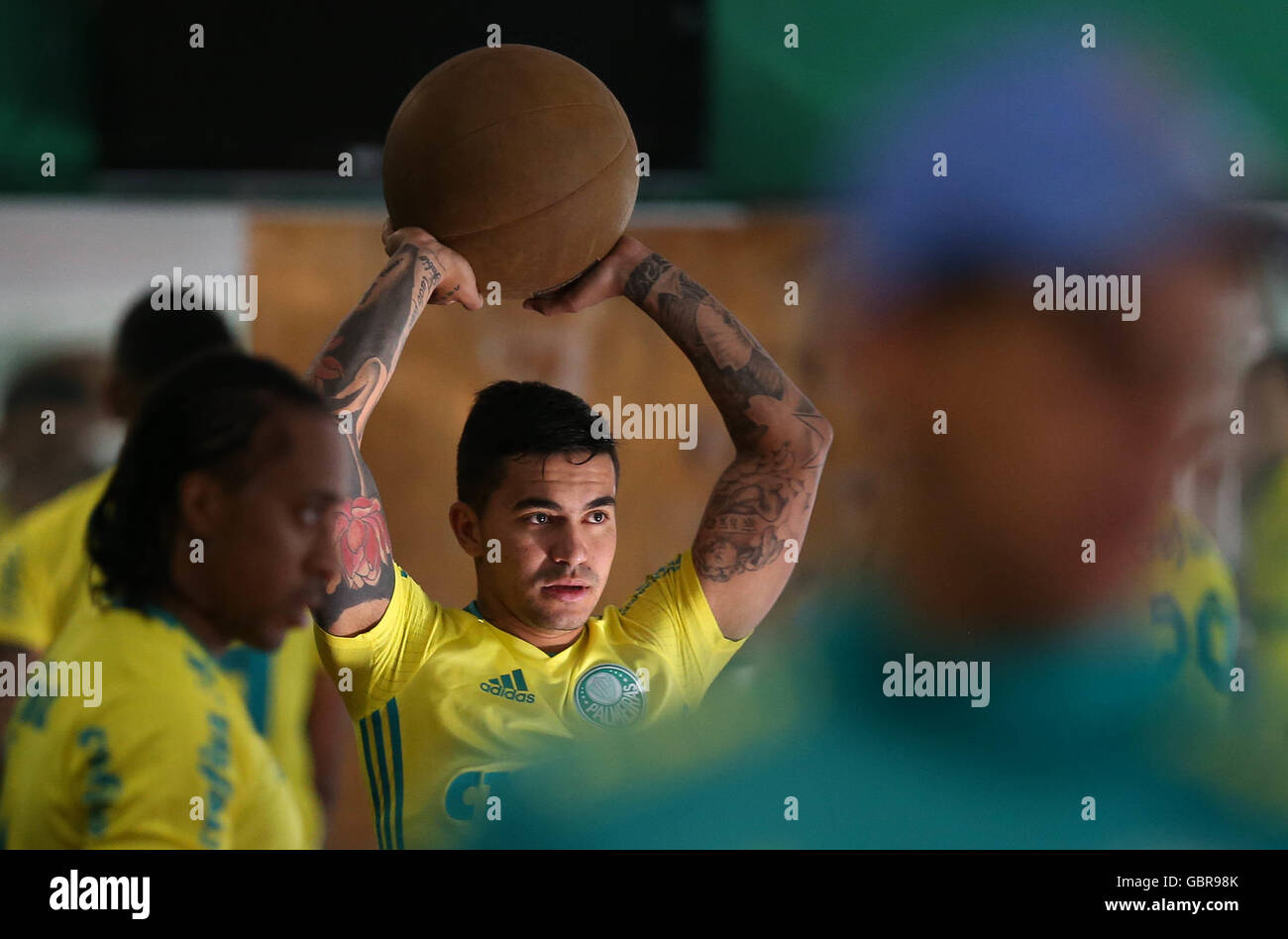 Dudu player, SE Palmeiras, during training, the Football Academy in the ...