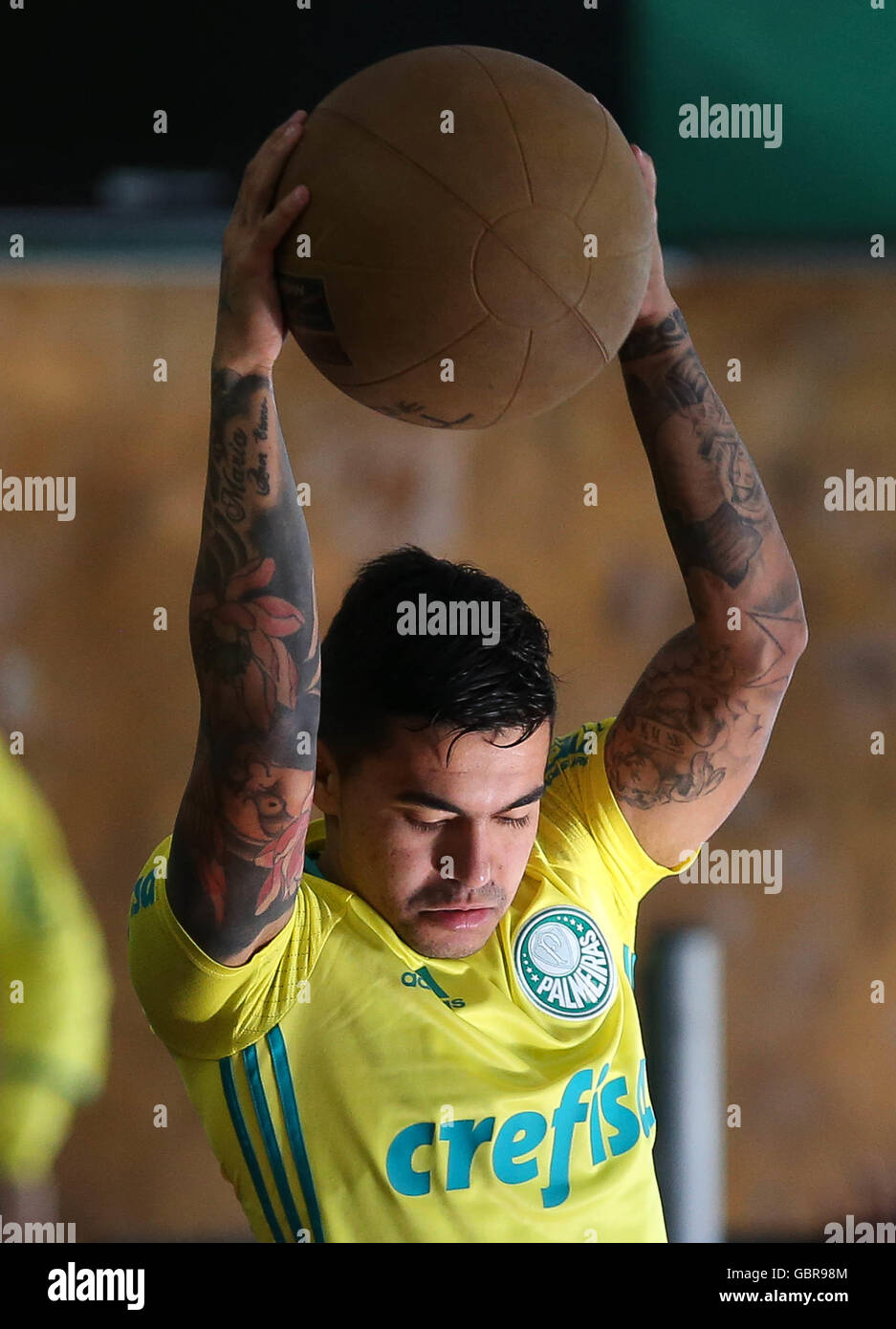 Dudu player, SE Palmeiras, during training, the Football Academy in the ...