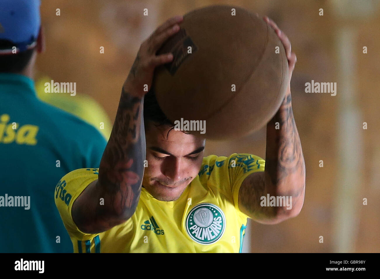 Dudu player, SE Palmeiras, during training, the Football Academy in the ...
