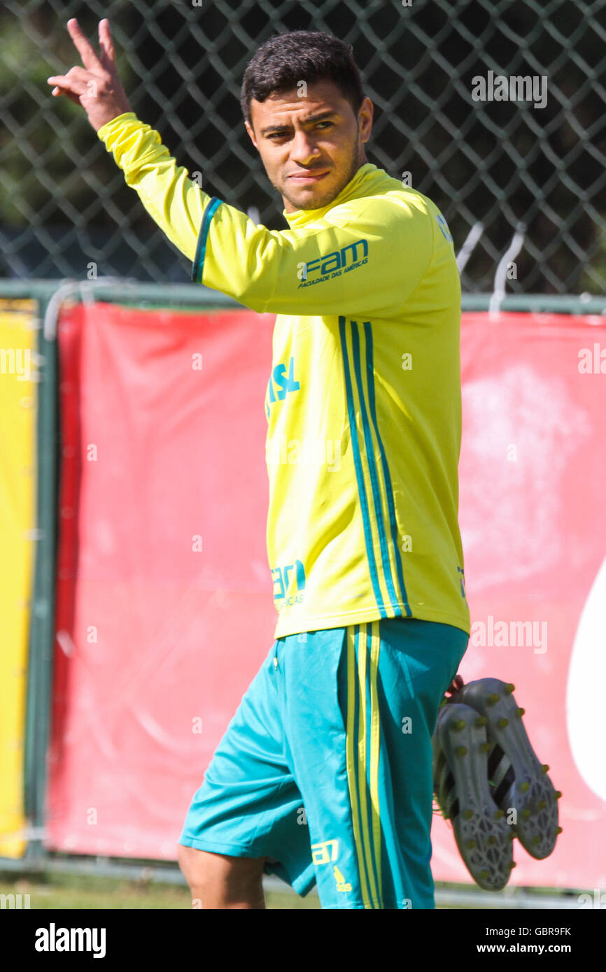 The player Cleiton Xavier SE Palmeiras during training on Friday (08 ...