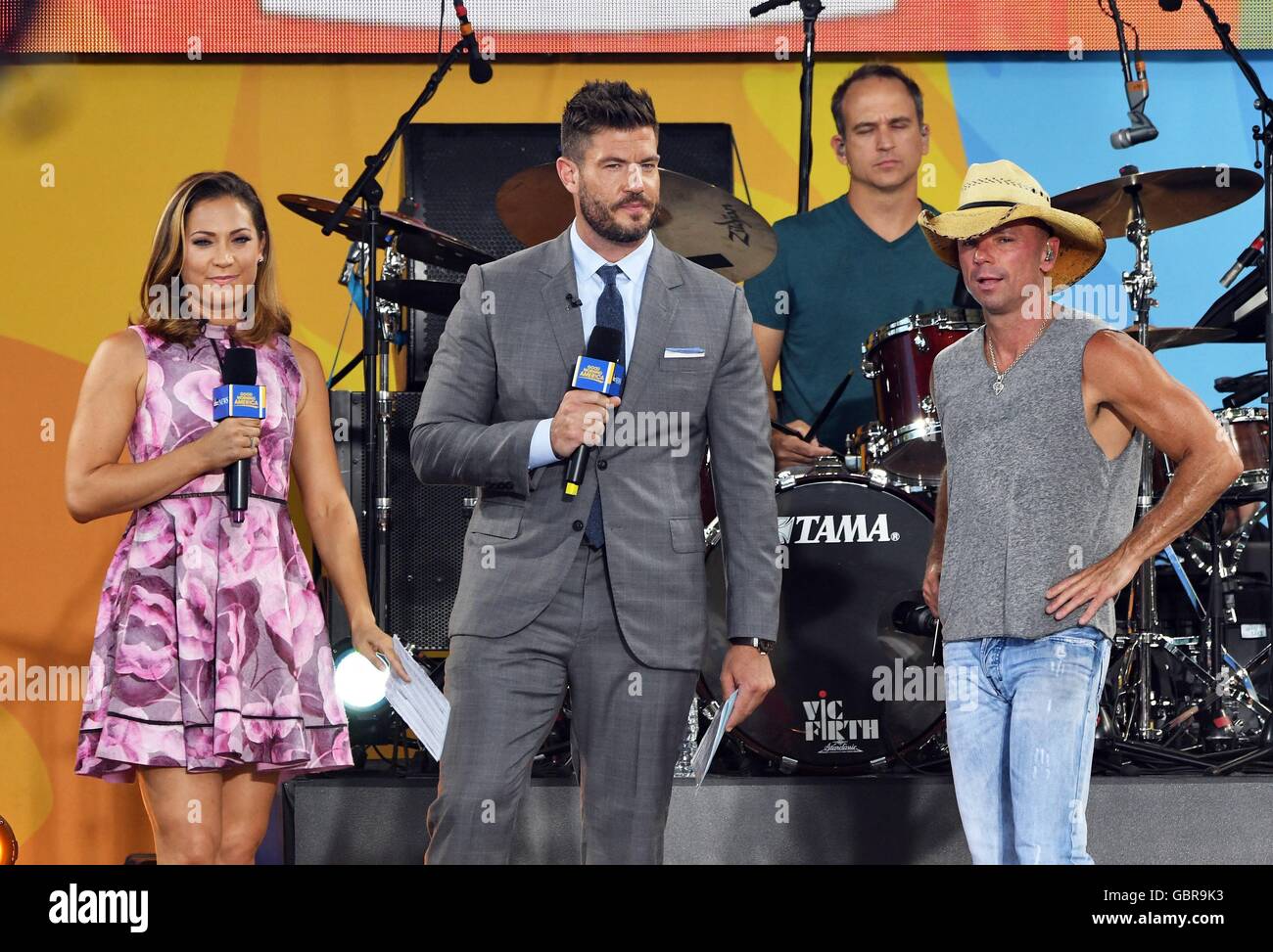 New York, NY, USA. 8th July, 2016. Ginger Zee, Jesse Palmer, Kenny ...