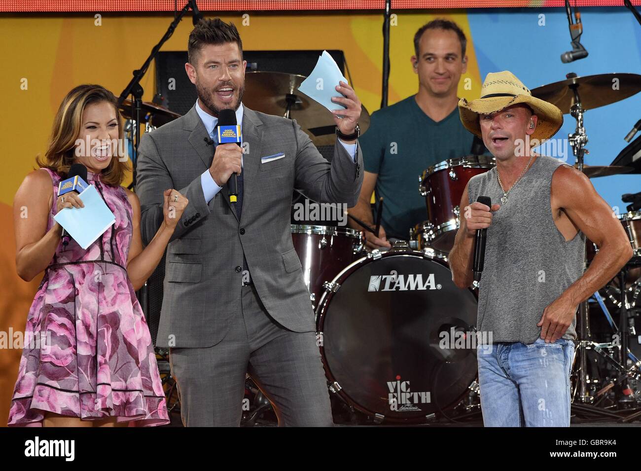 New York, NY, USA. 8th July, 2016. Ginger Zee, Jesse Palmer, Kenny ...