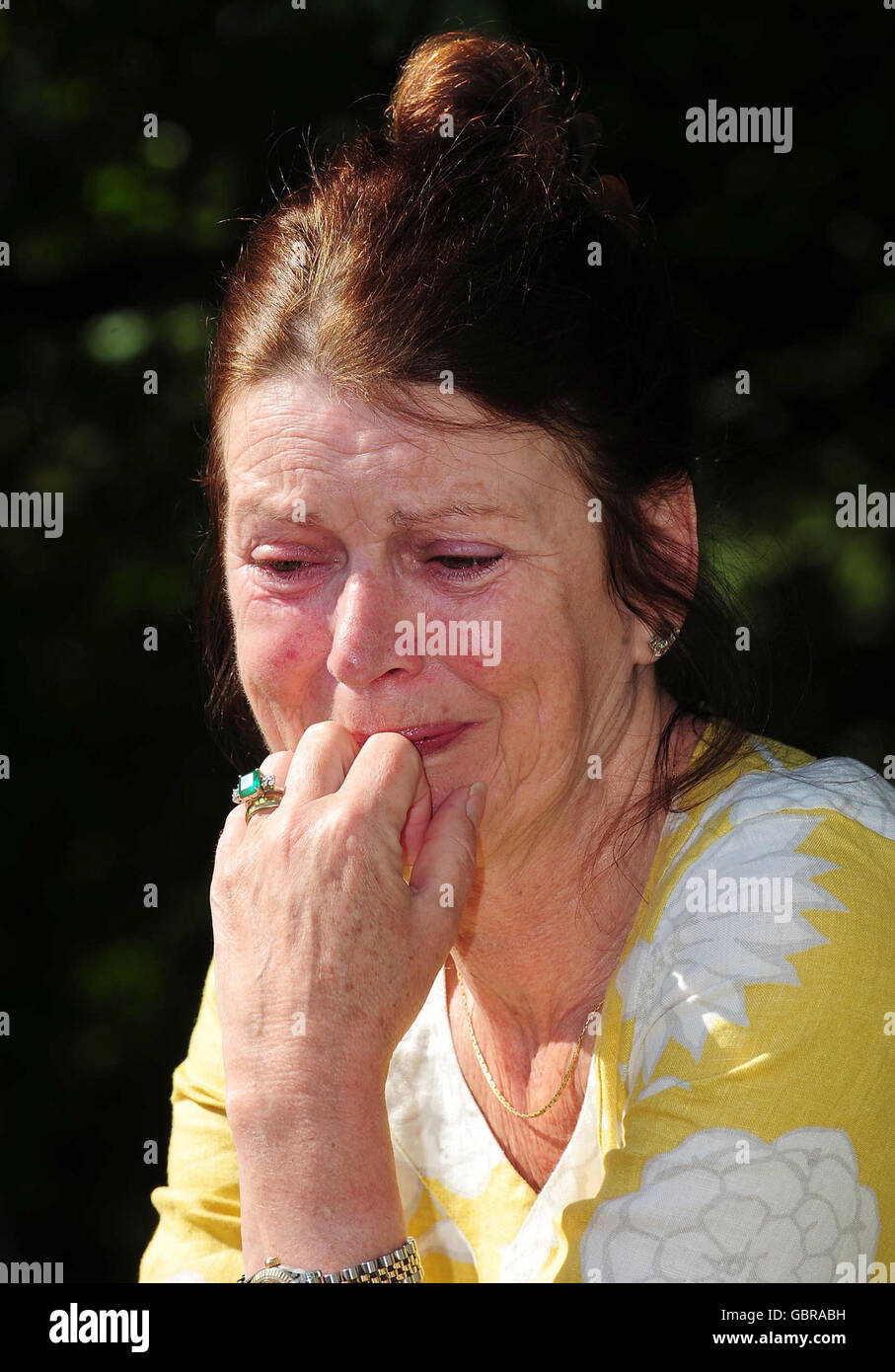 Patricia coakley to the media from her home in sandsend hi-res stock ...