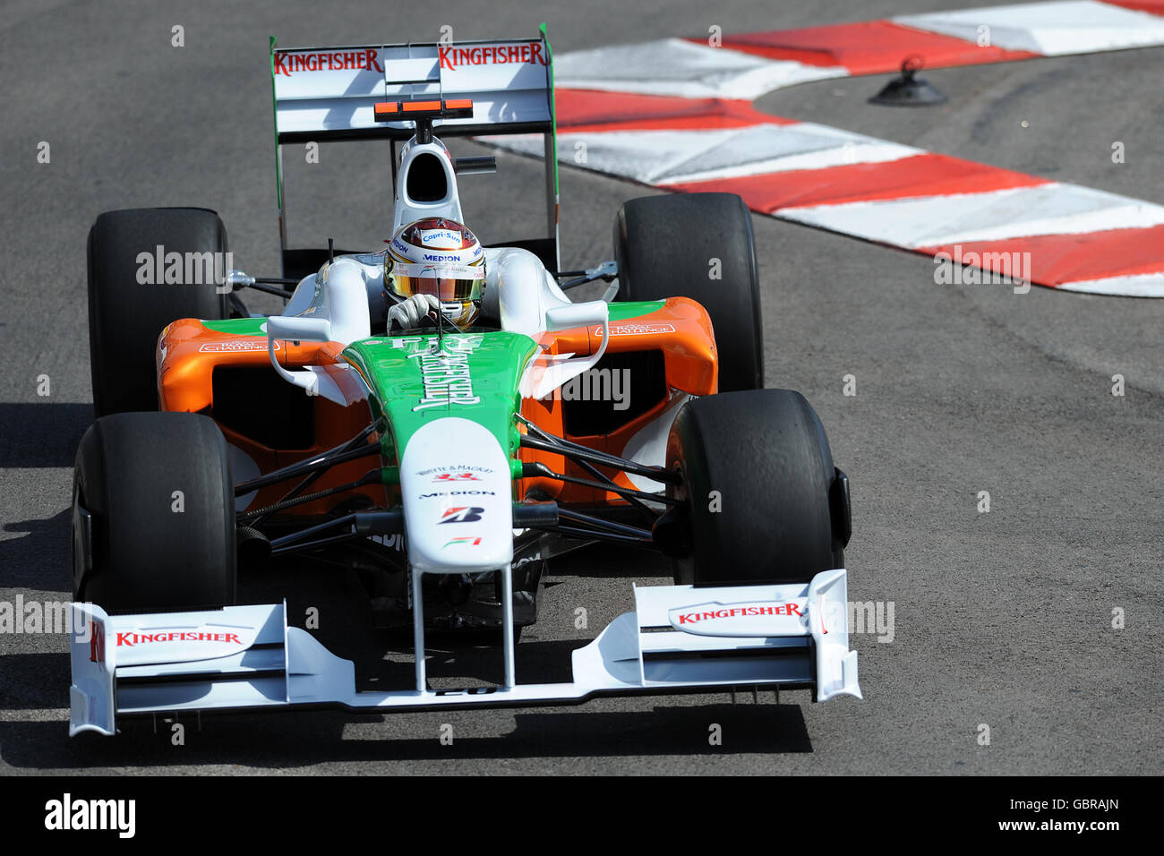 Force India driver Adrian Sutil during practice at the Circuit de ...