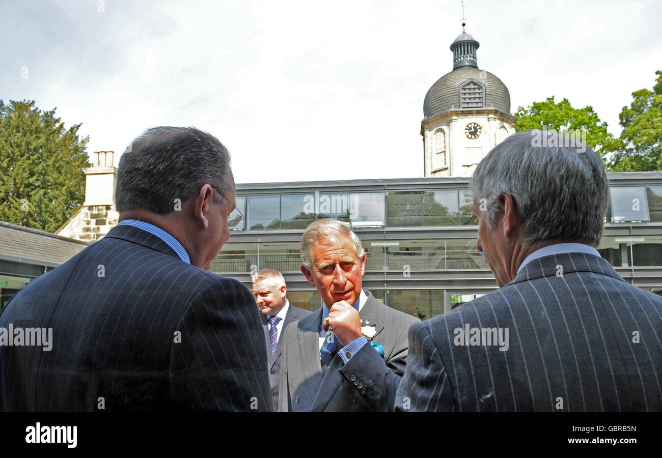 The Prince of Wales during a visit to Castlemilk Stables in Glasgow ...