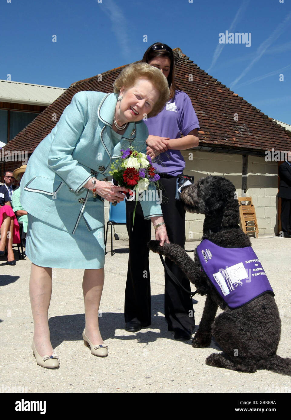 Thatcher opens dog charity building. Baroness Thatcher opens the new ...