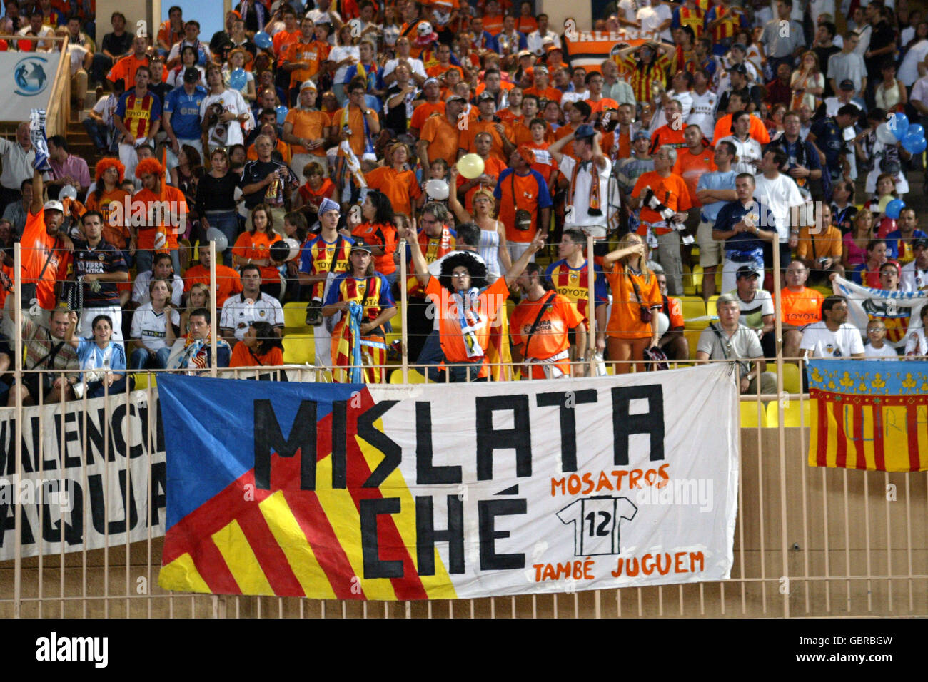 Valencia fc fans hi-res stock photography and images - Alamy