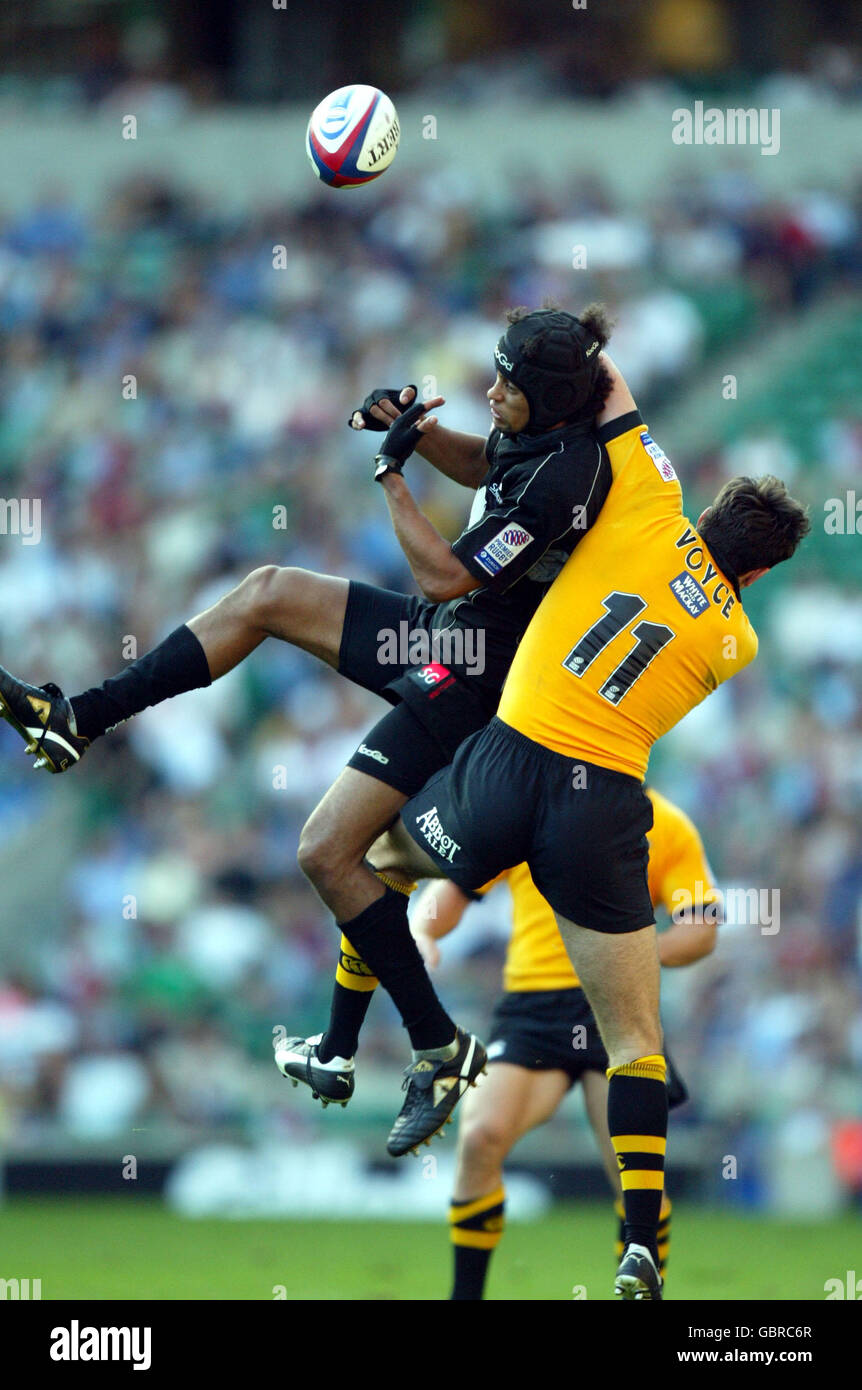 Saracens richard houghton and london wasps tom voyce hi-res stock ...