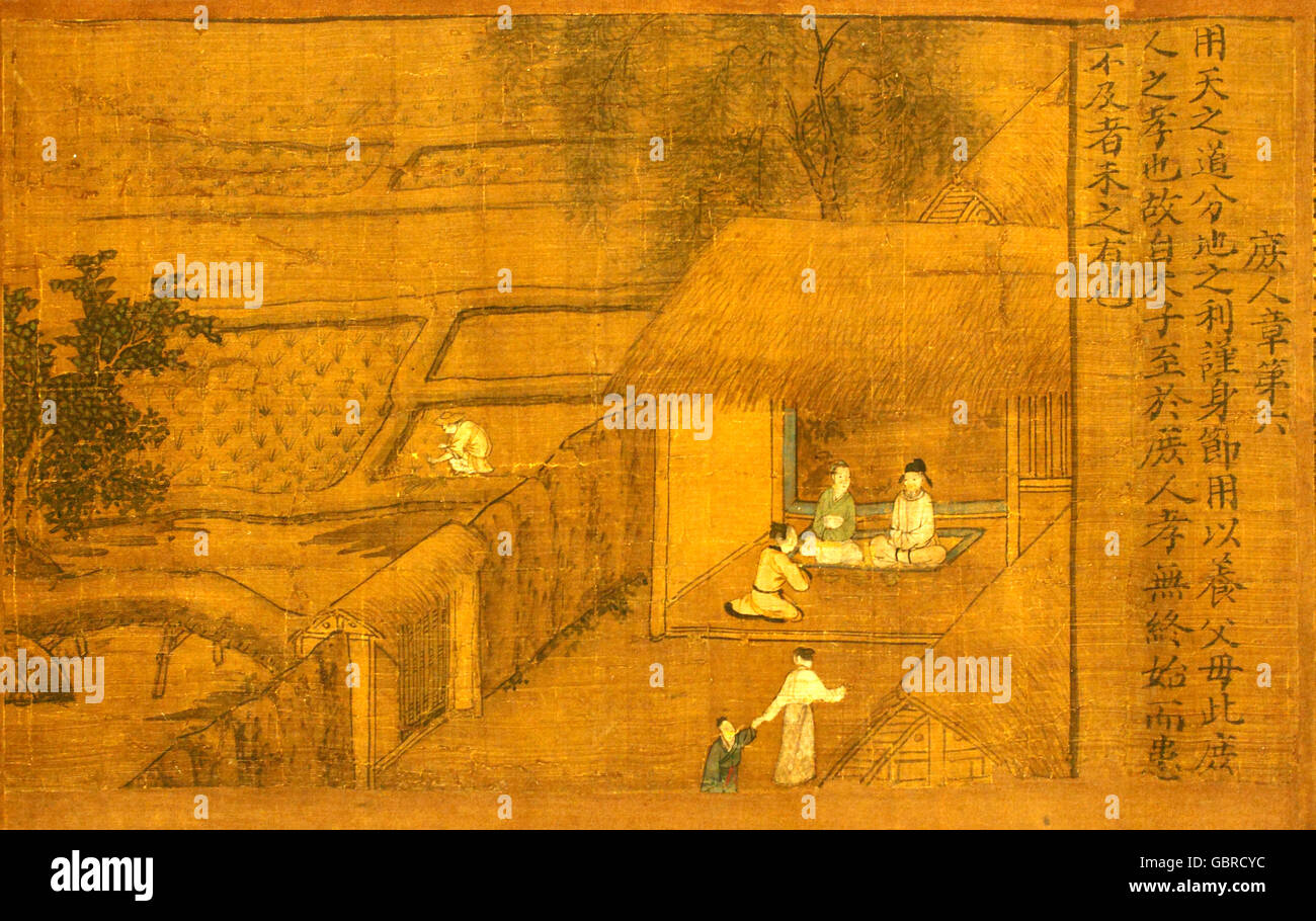 Filial piety painting hi-res stock photography and images - Alamy