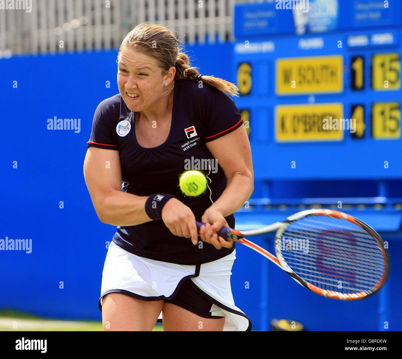 Great Britain's Melanie South during her match against fellow Briton ...