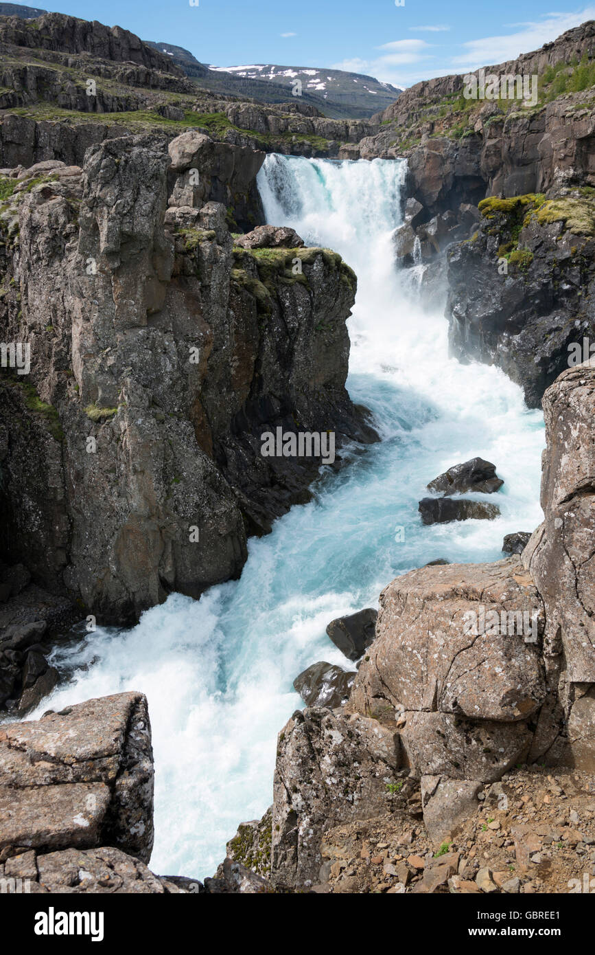 Waterfall fossa river fossa iceland hi-res stock photography and images ...