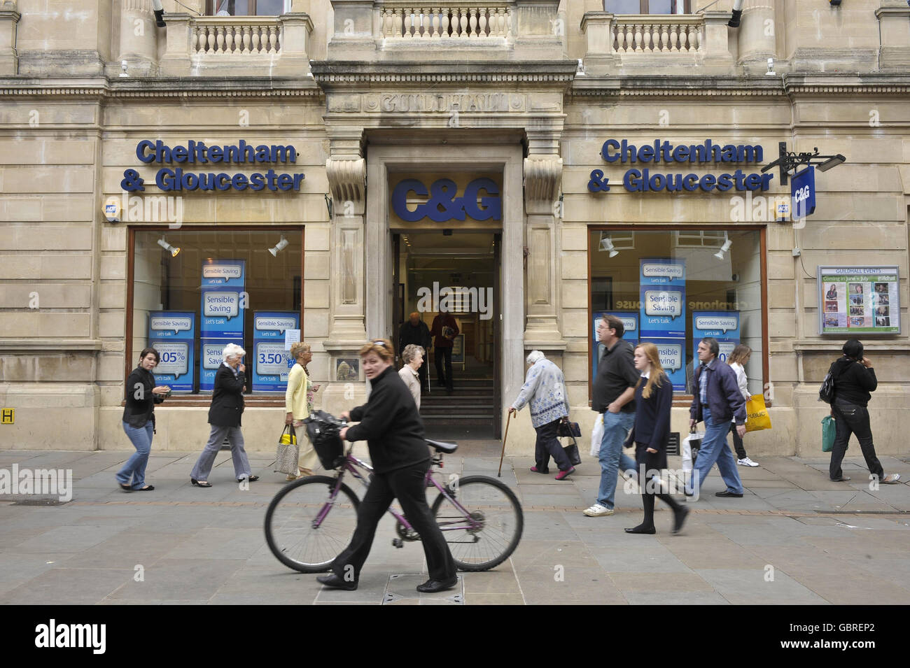 A general view of the Cheltenham & Gloucester Building Society branch ...