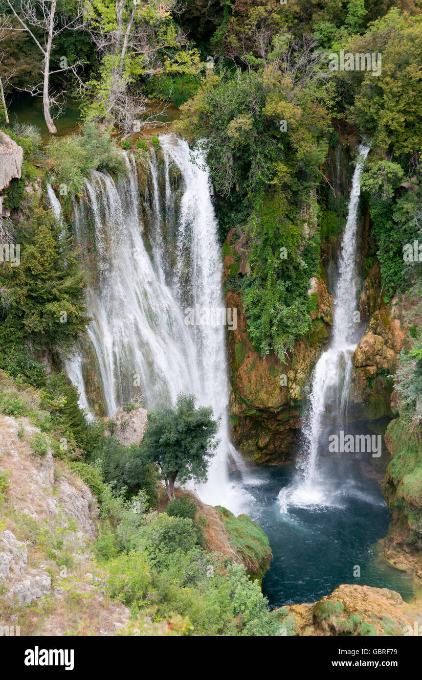 National park Krka waterfalls, Sibenik-Knin, Dalmatia, Croatia ...
