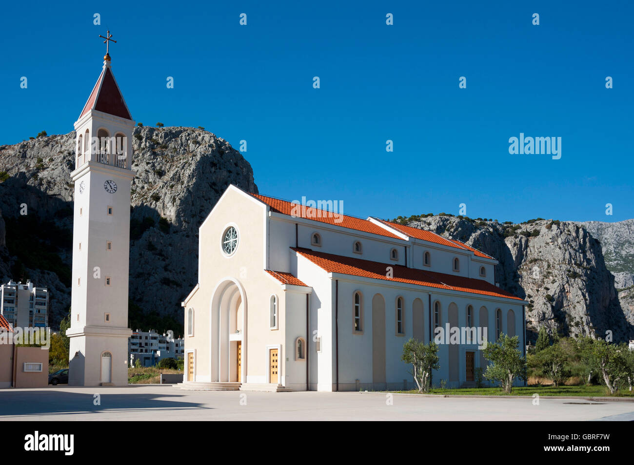 New Orthodox church, Omis, Split-Dalmatia, Dalmatia, Croatia / Adriatic ...