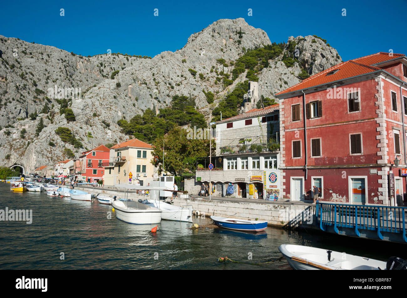 Omis, Split-Dalmatia, Dalmatia, Croatia / Adriatic Sea, Cetina River ...