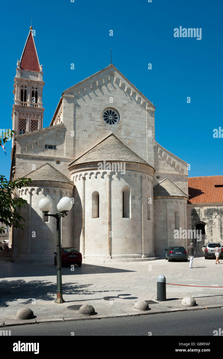 Cathedral of St. Lawrence, Church, Old town, Trogir, Split-Dalmatia ...