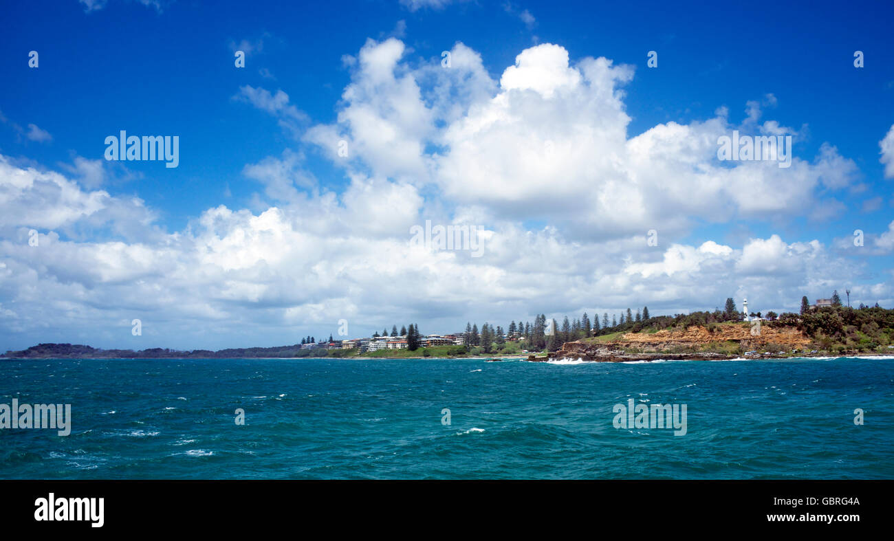 Panoramic view Yamba town and lighthouse NSW Australia Stock Photo - Alamy