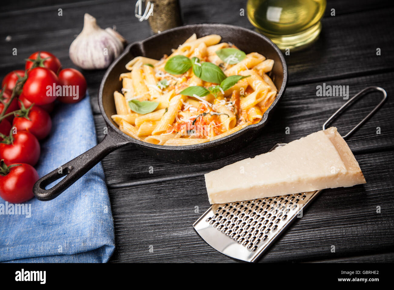 Traditional penne pasta Stock Photo - Alamy