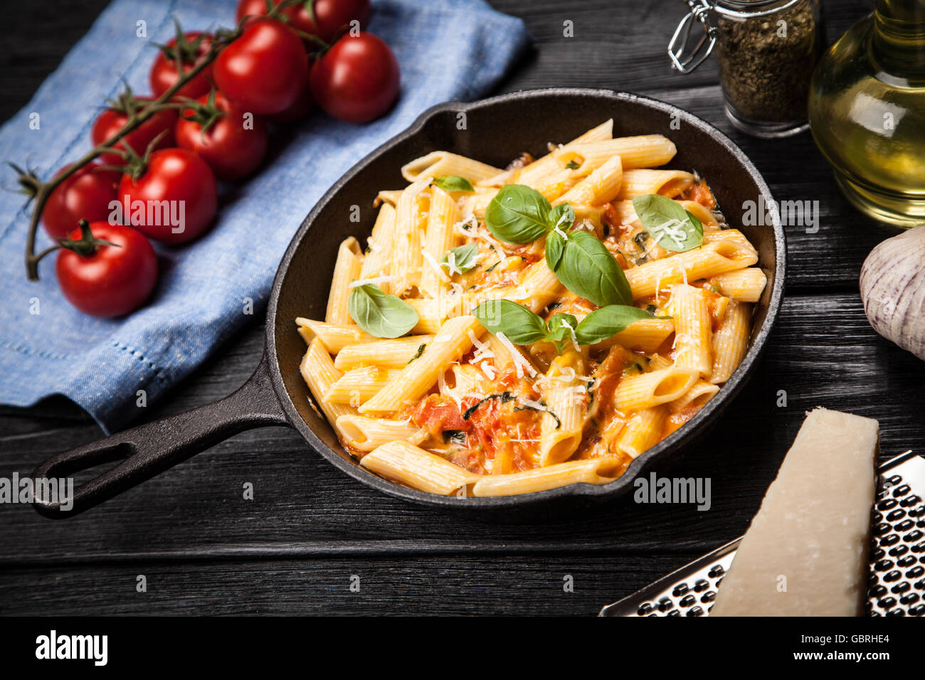 Traditional penne pasta Stock Photo - Alamy