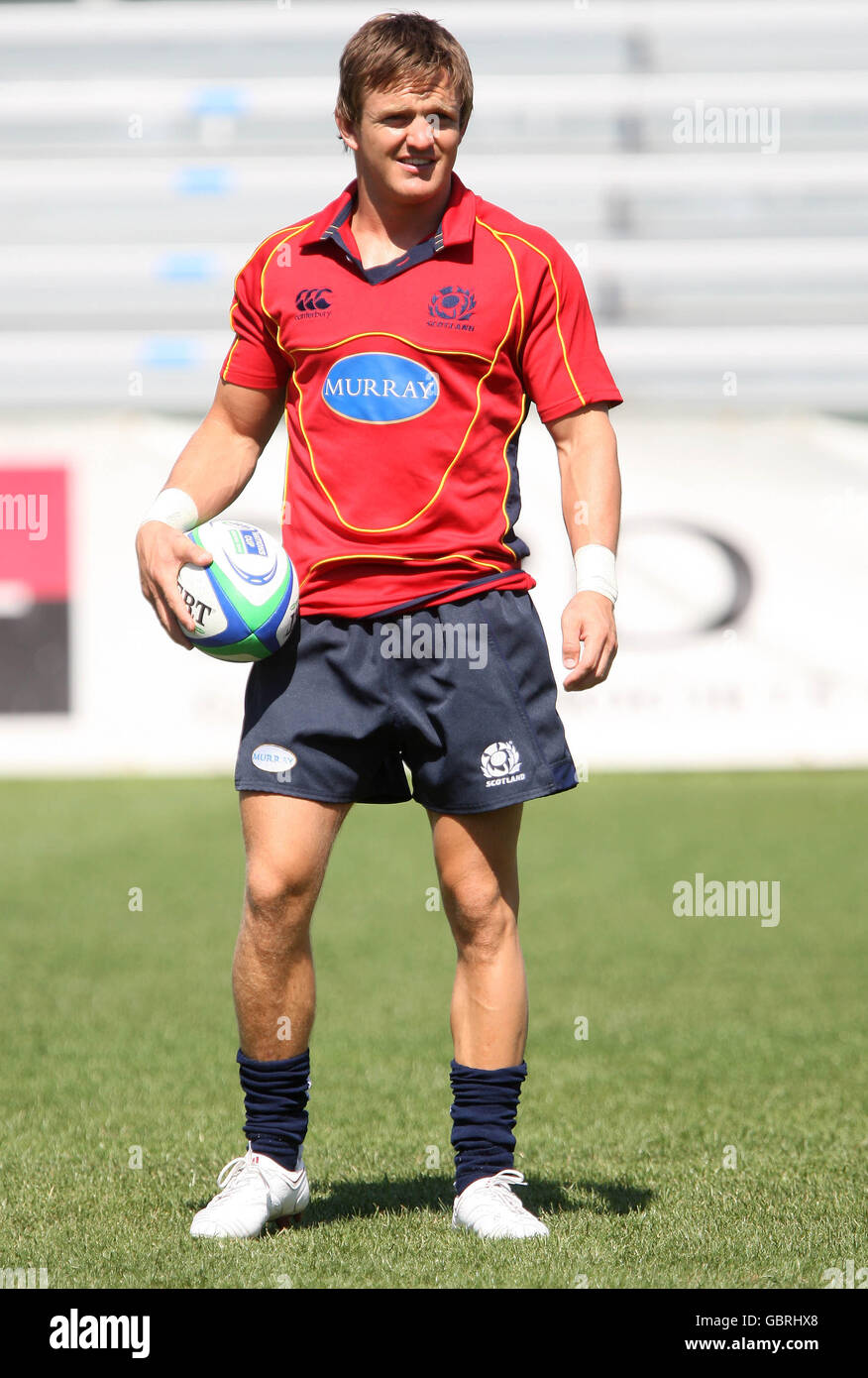 Scotland 'A's Rory Lawson during a training session at the Stadionul ...