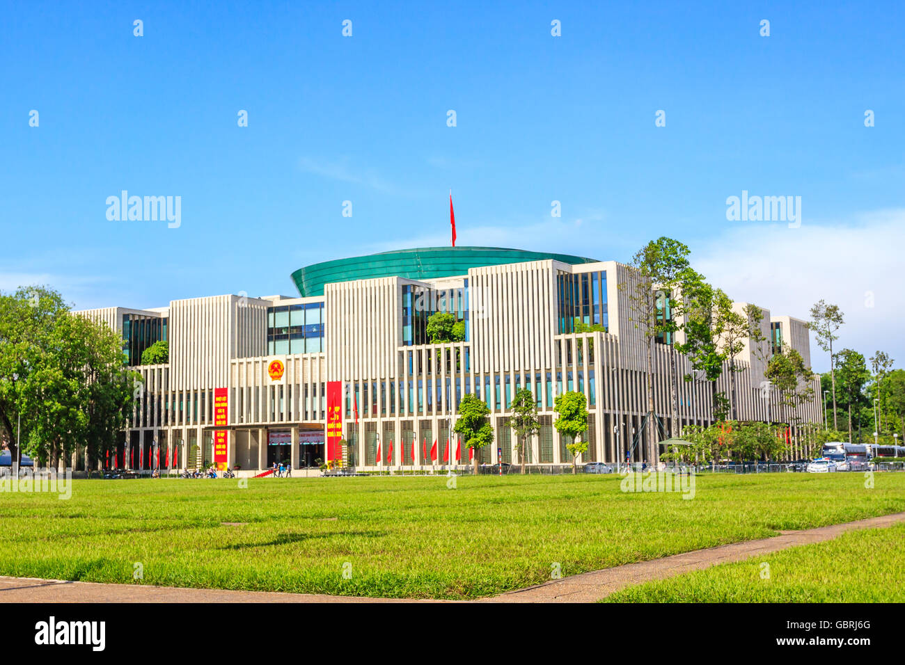 Panorama view of new National Assembly Building, was a public large ...