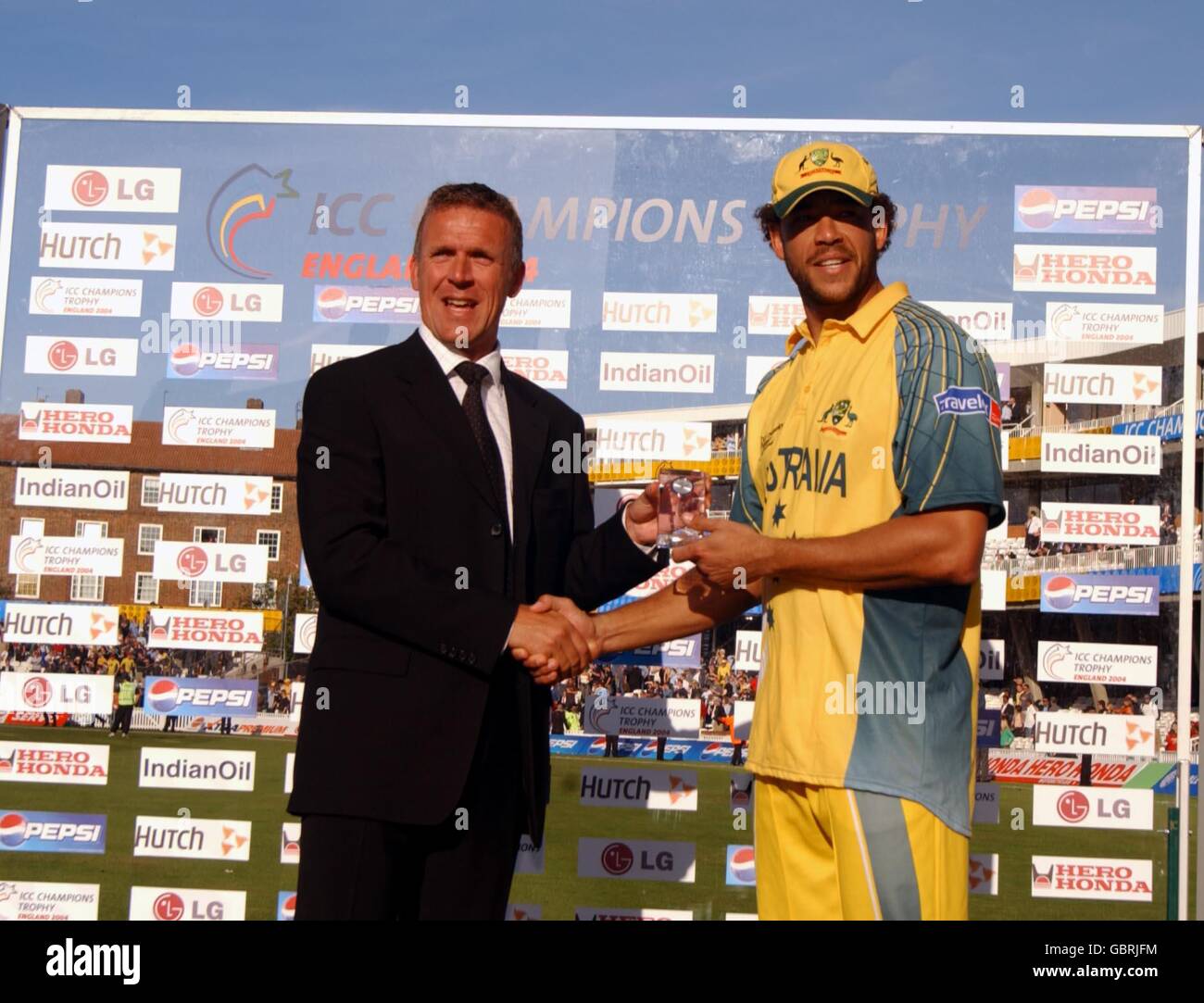 Cricket - ICC Champions Trophy 2004 - Australia v New Zealand Stock ...