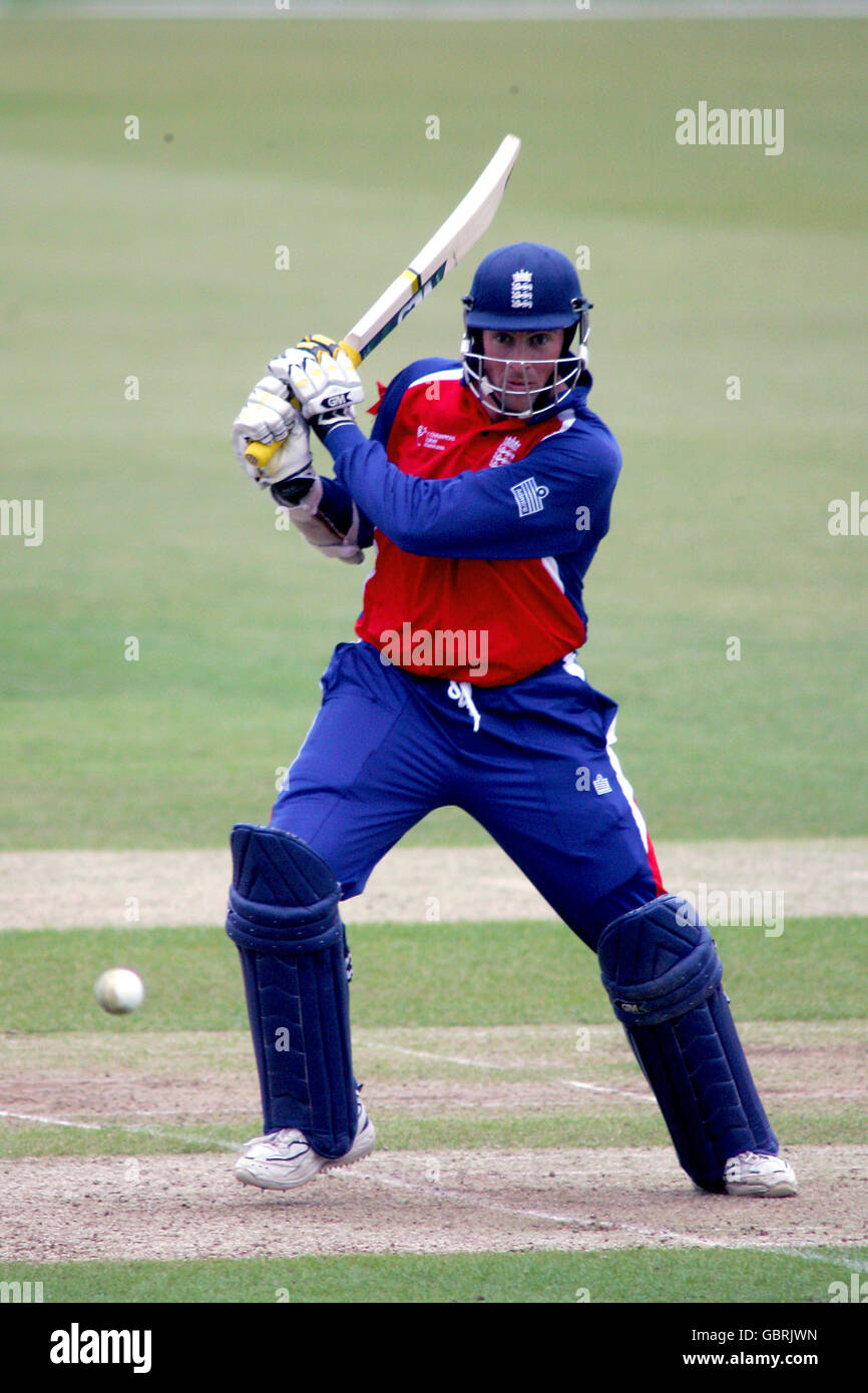 England's Marcus Trescothick on his way to a half century Stock Photo ...