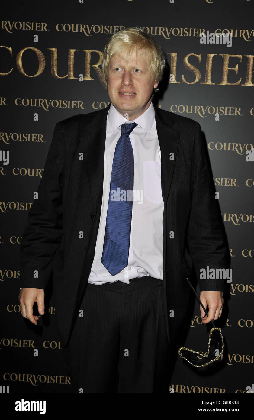 Mayor of London Boris Johnson during the Courvoisier Square Mile Masked ...