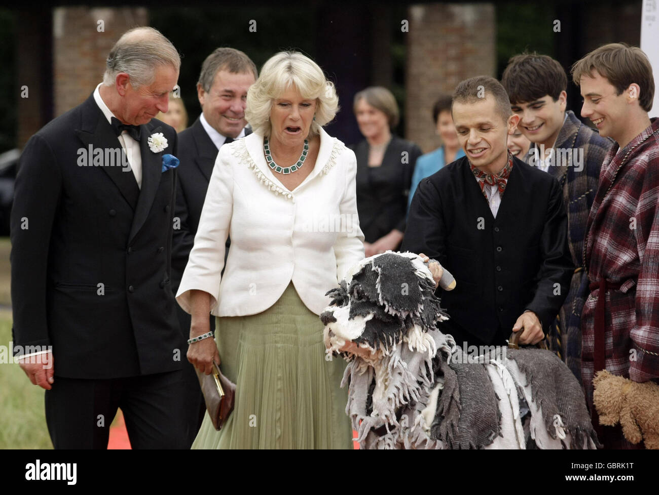 The Prince of Wales and the Duchess of Cornwall meet cast members ...