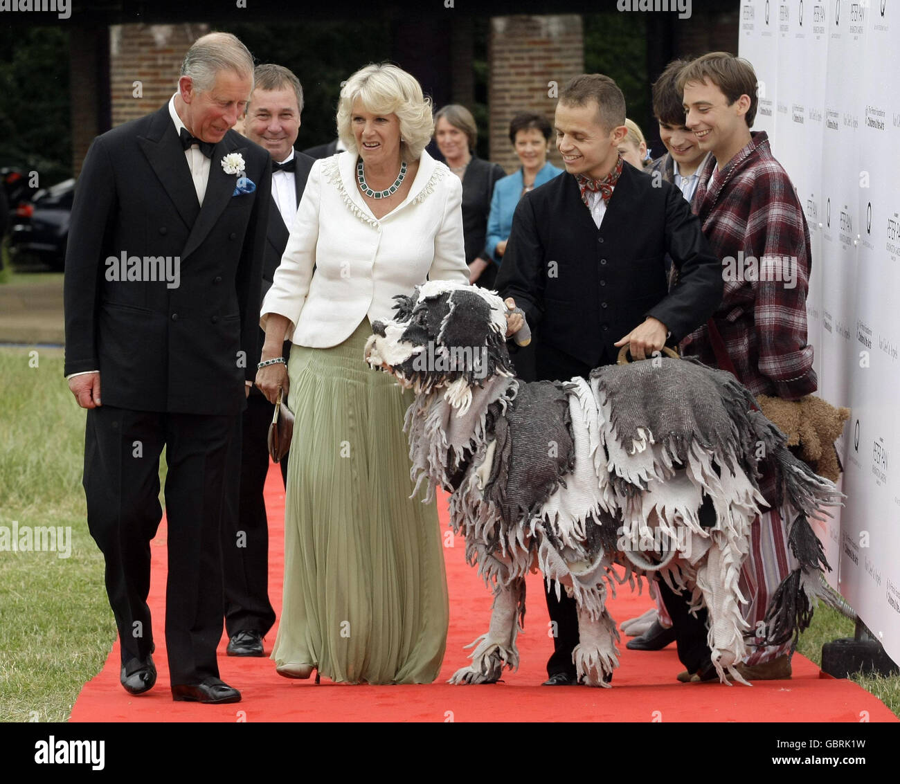 The Prince of Wales and the Duchess of Cornwall meet cast members ...
