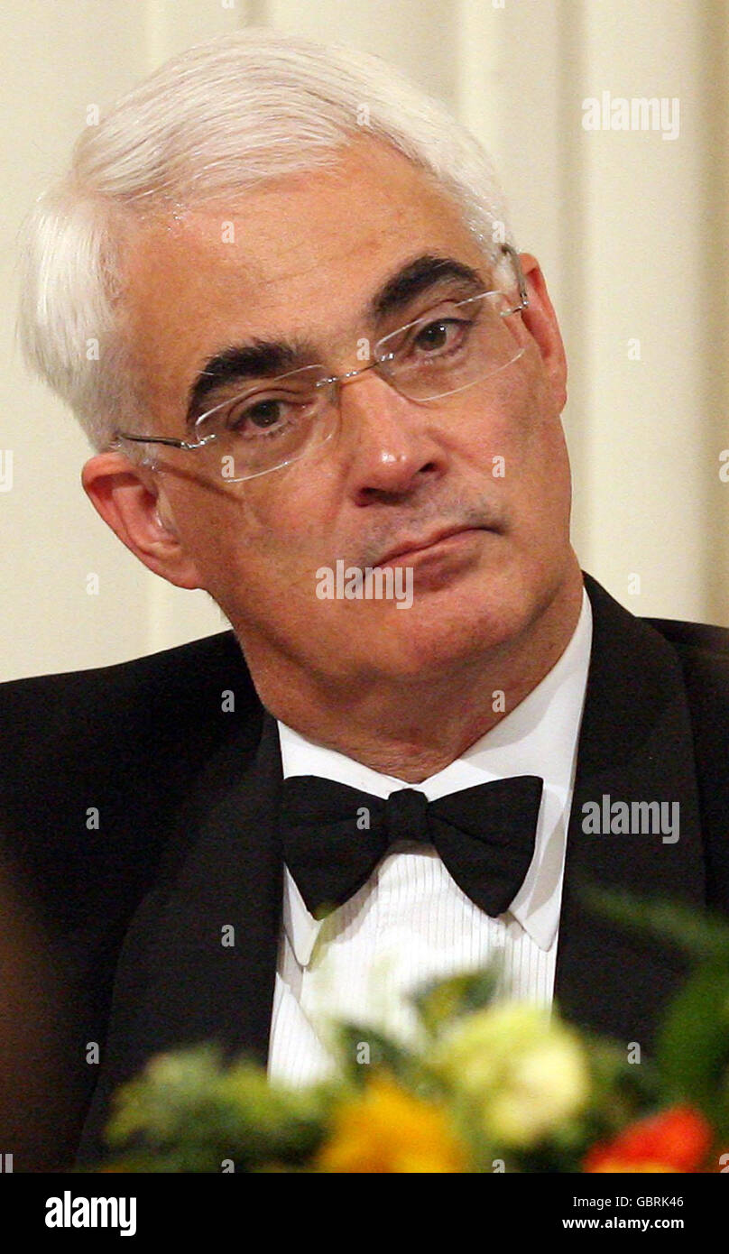 Chancellor Alistair Darling during the annual dinner to the Bankers and ...