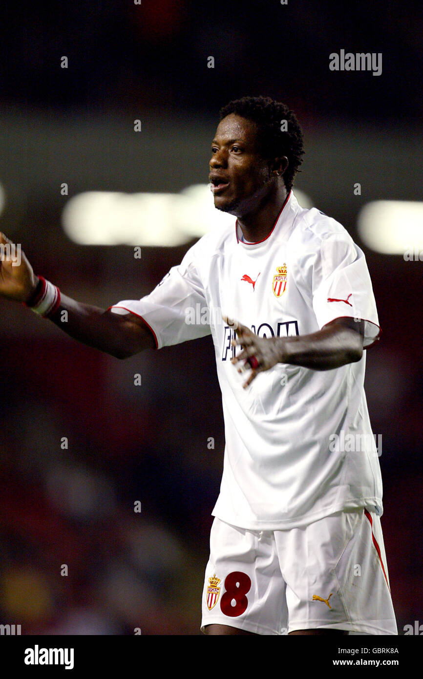 Liverpool v monaco mohamed kallon hi-res stock photography and images ...