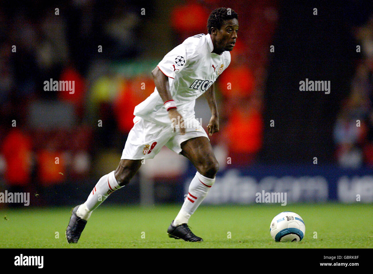 Liverpool v monaco mohamed kallon hi-res stock photography and images ...