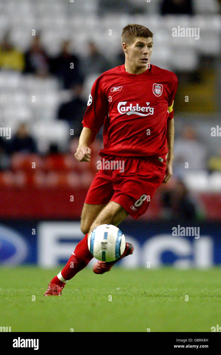 Soccer - UEFA Champions League - Group A - Liverpool v Monaco Stock ...