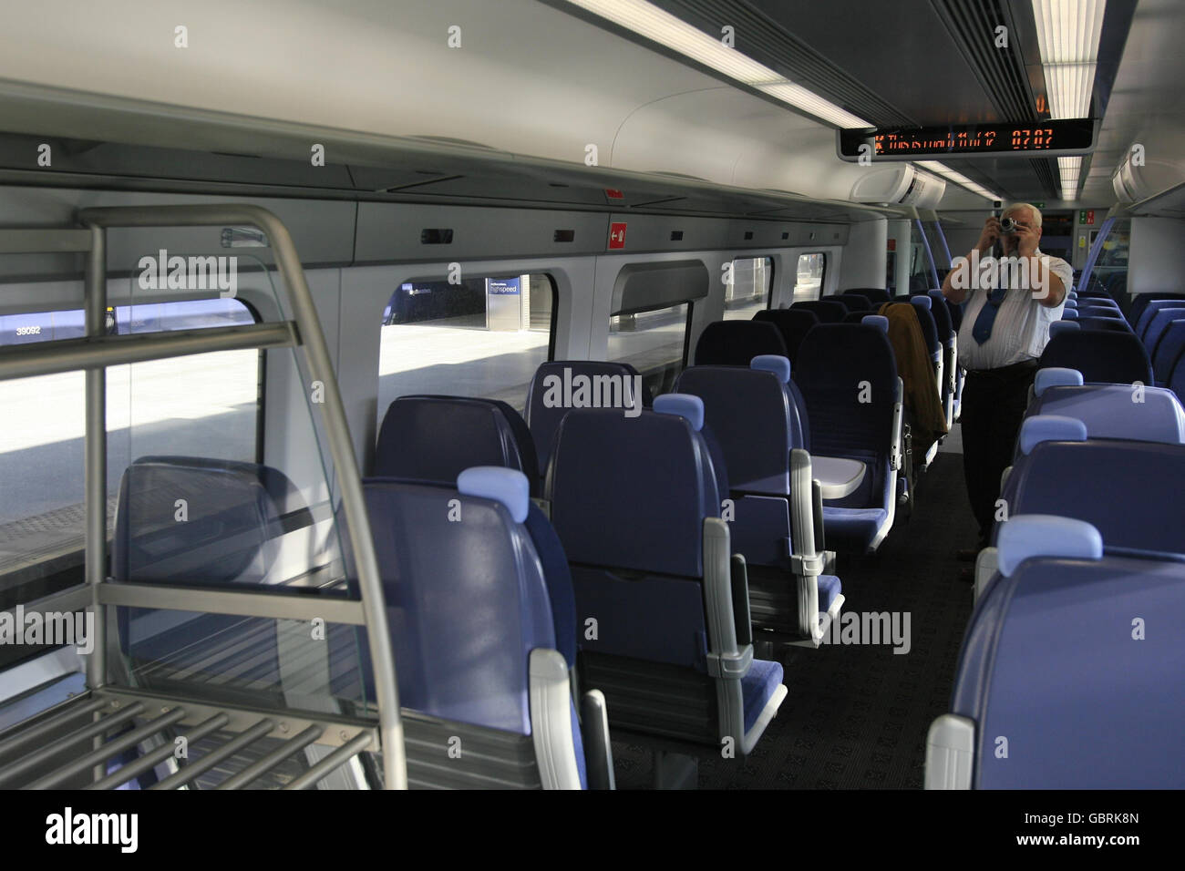 Hitachi high speed train Stock Photo - Alamy