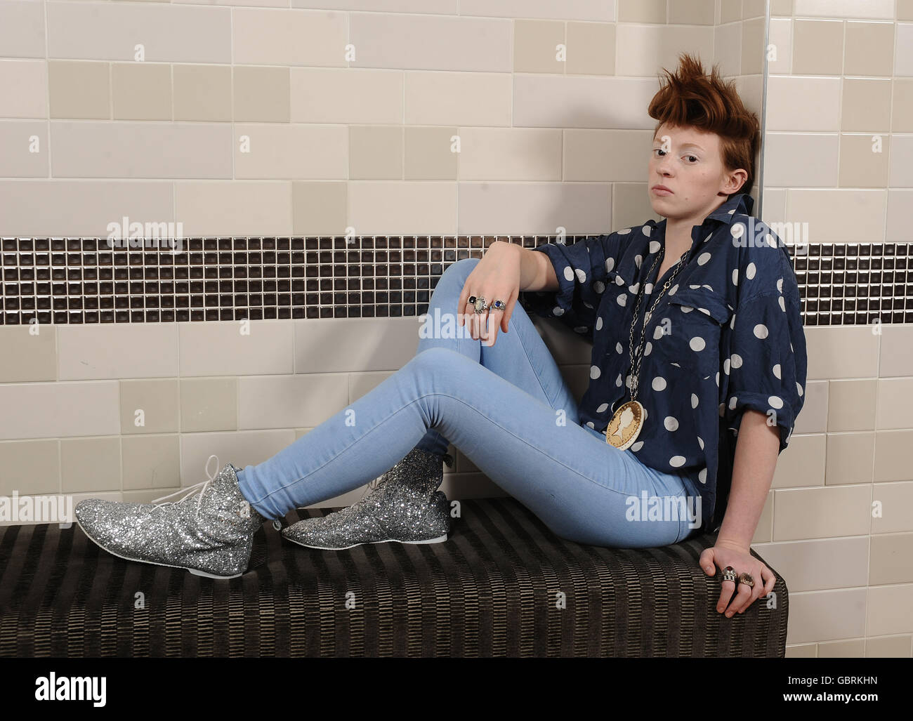 La Roux Portraits - London. Elly Jackson, from pop duo La Roux at the ...