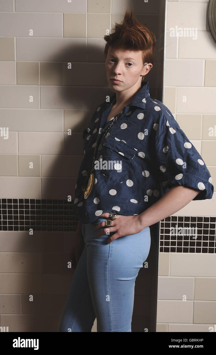 Elly Jackson, from pop duo La Roux at the Universal Music office in ...