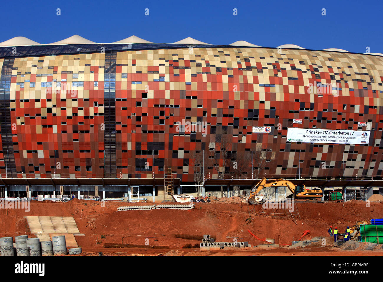 A general view of Soccer City stadium in Johannesburg, South Africa as ...