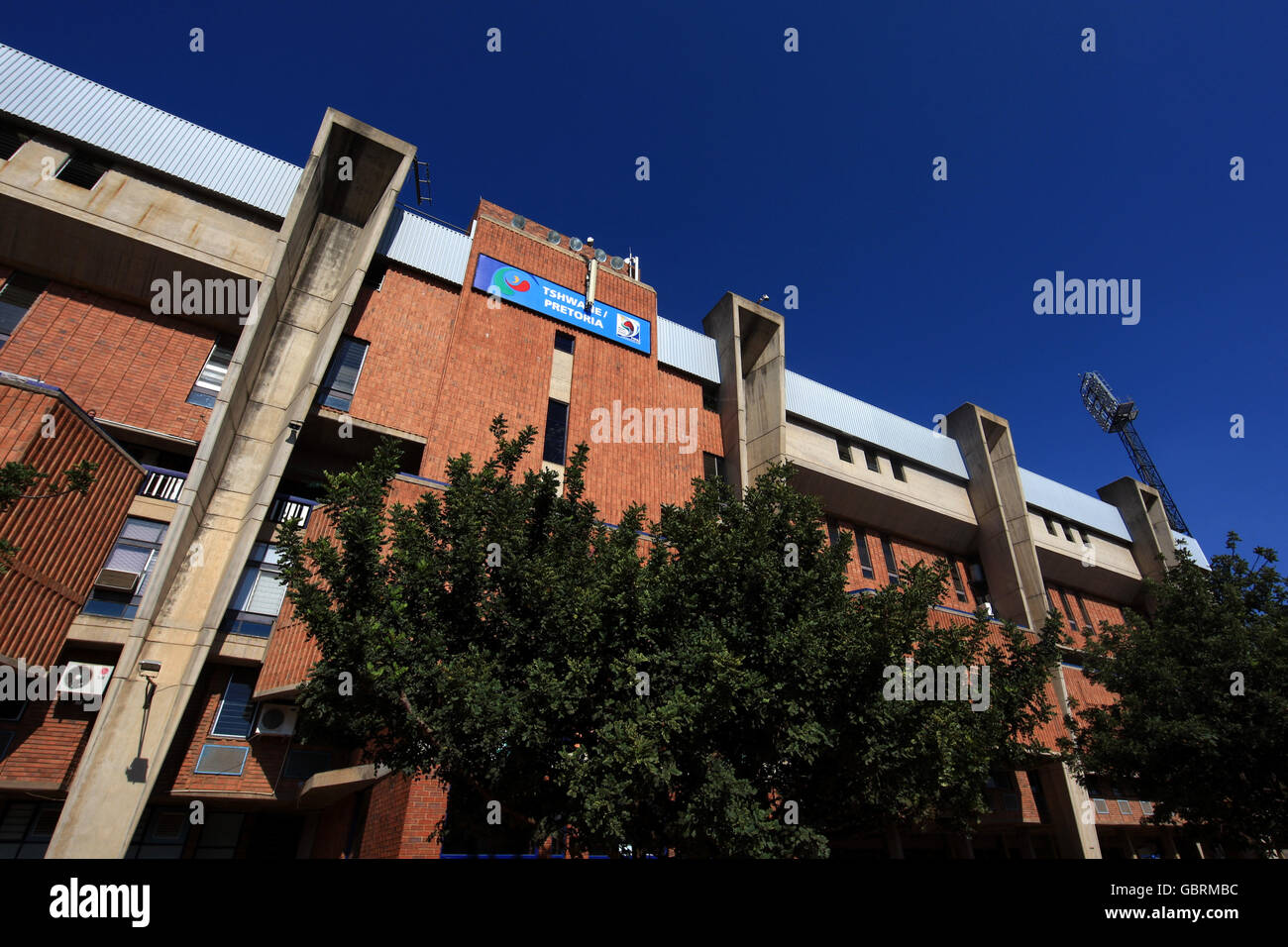 General view of the outside of the Loftus Versfeld stadium Stock Photo ...