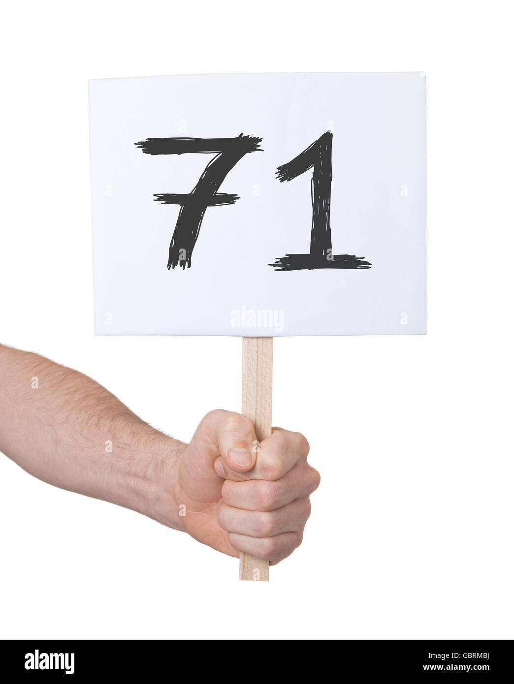 Number 71 Cut Out Stock Images & Pictures - Alamy