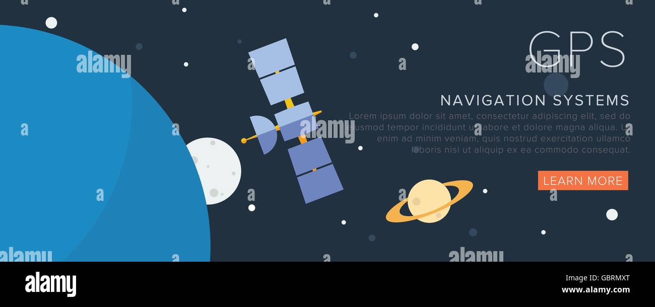 GPS Satellite on the space Stock Vector Image & Art - Alamy