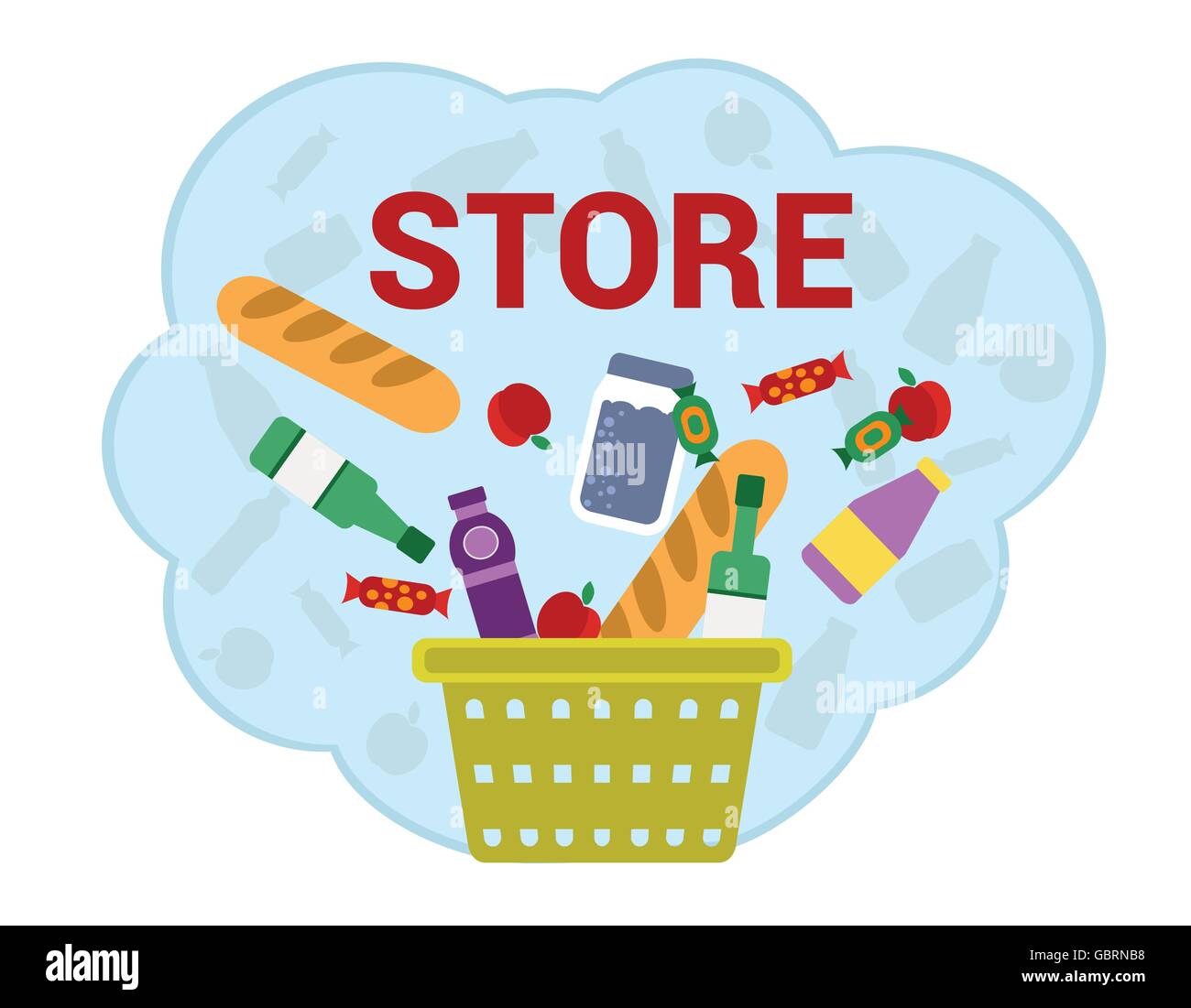 Purchasing food Cut Out Stock Images & Pictures - Alamy