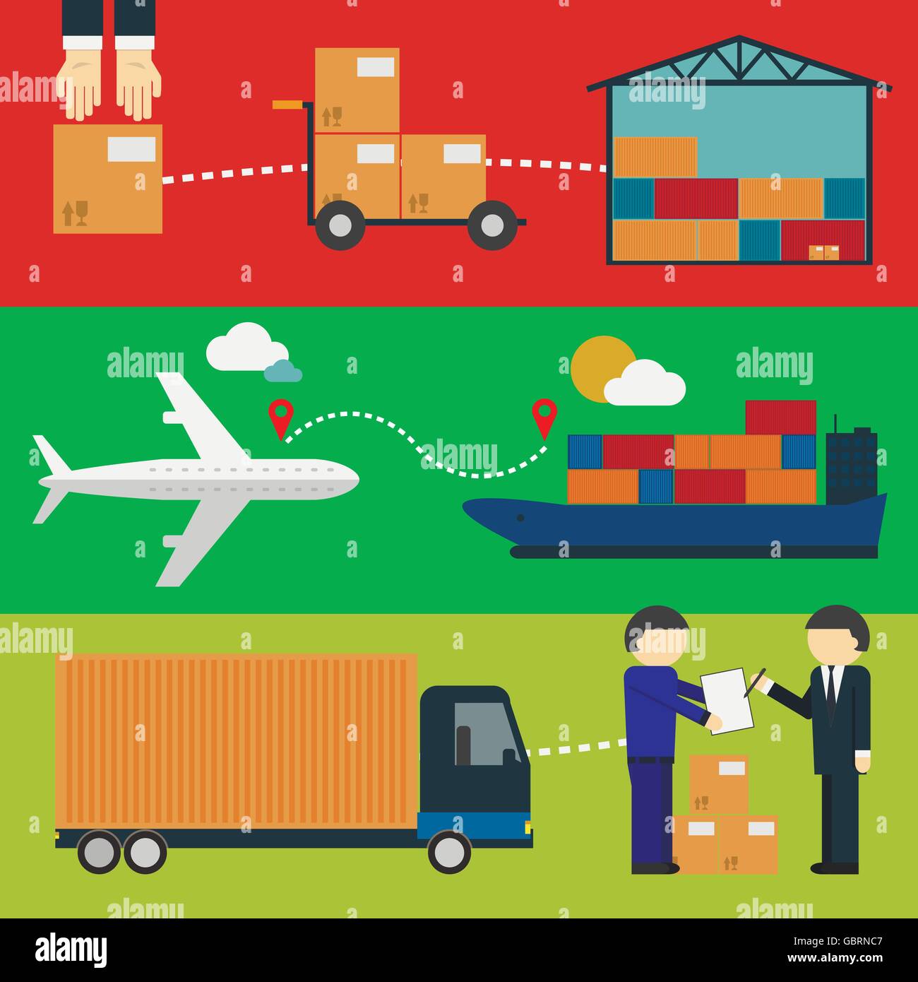 Logistic Infographics for Web or Mobile aplication Stock Vector Image ...