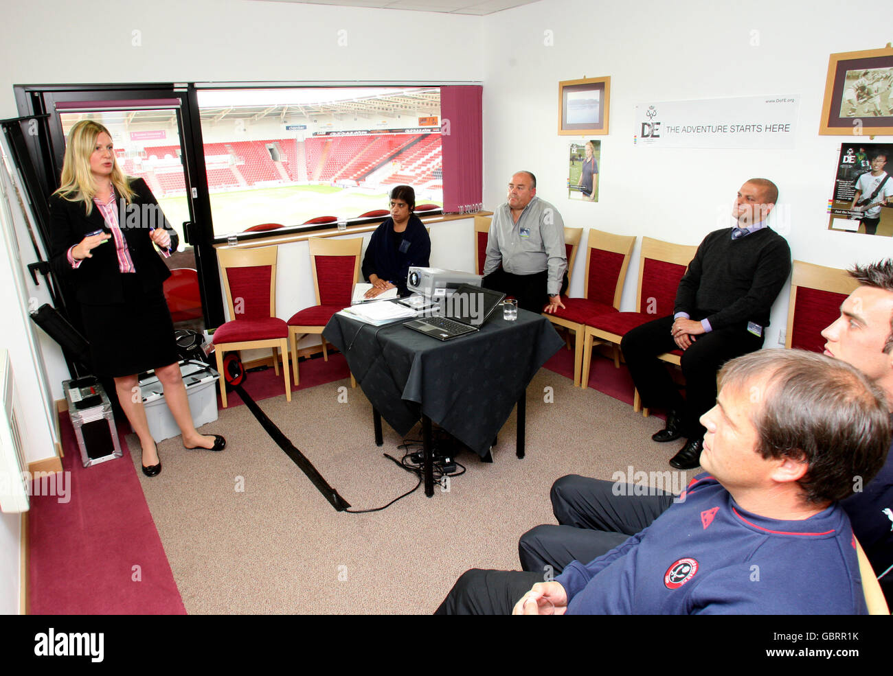 Jacquie Larcombe from the Duke of Edinburgh Award gives a talk at the ...