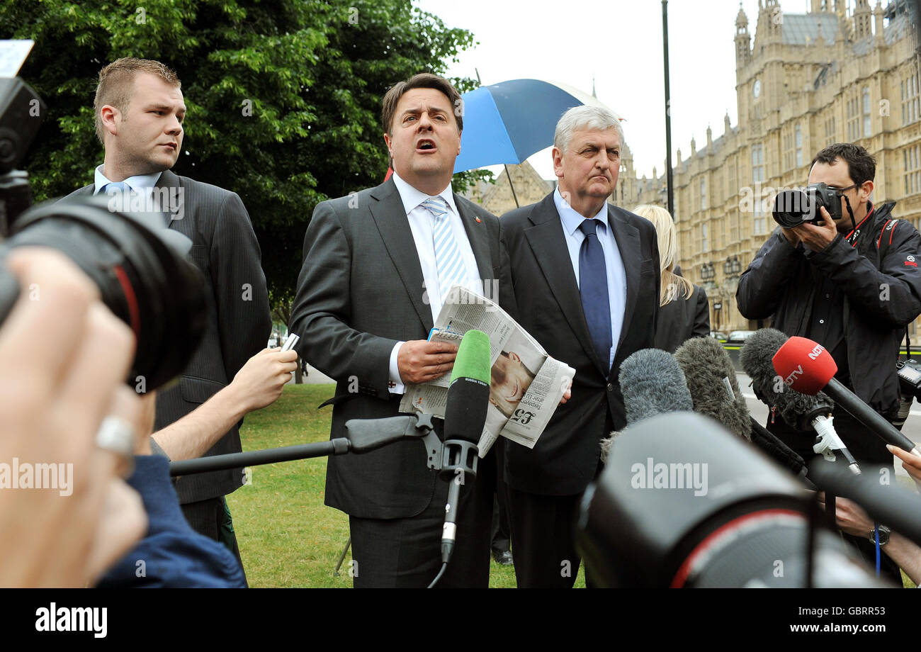 Bnp leader nick griffin left and andrew brons hi-res stock photography ...