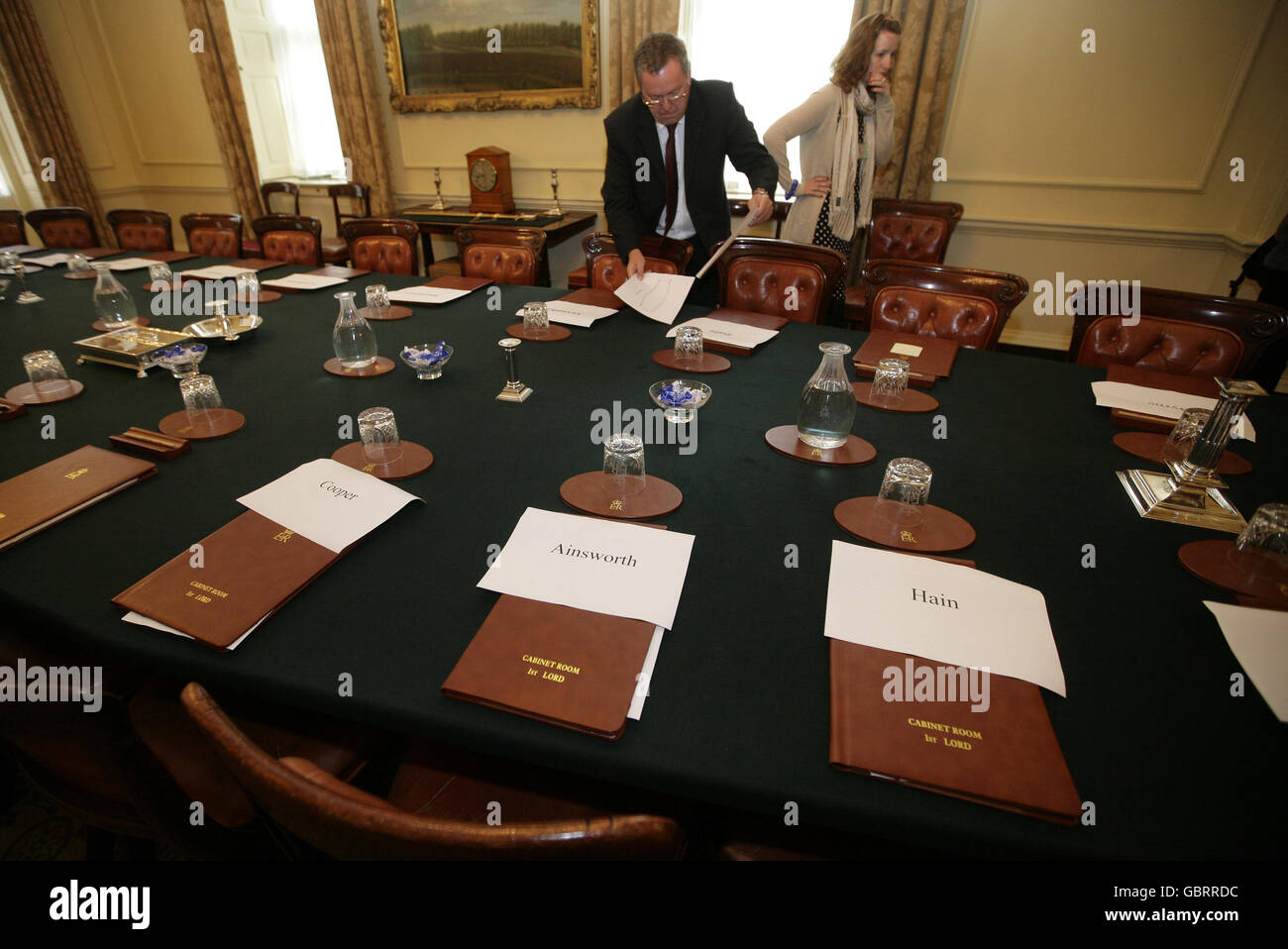 Number ten cabinet table hi-res stock photography and images - Alamy